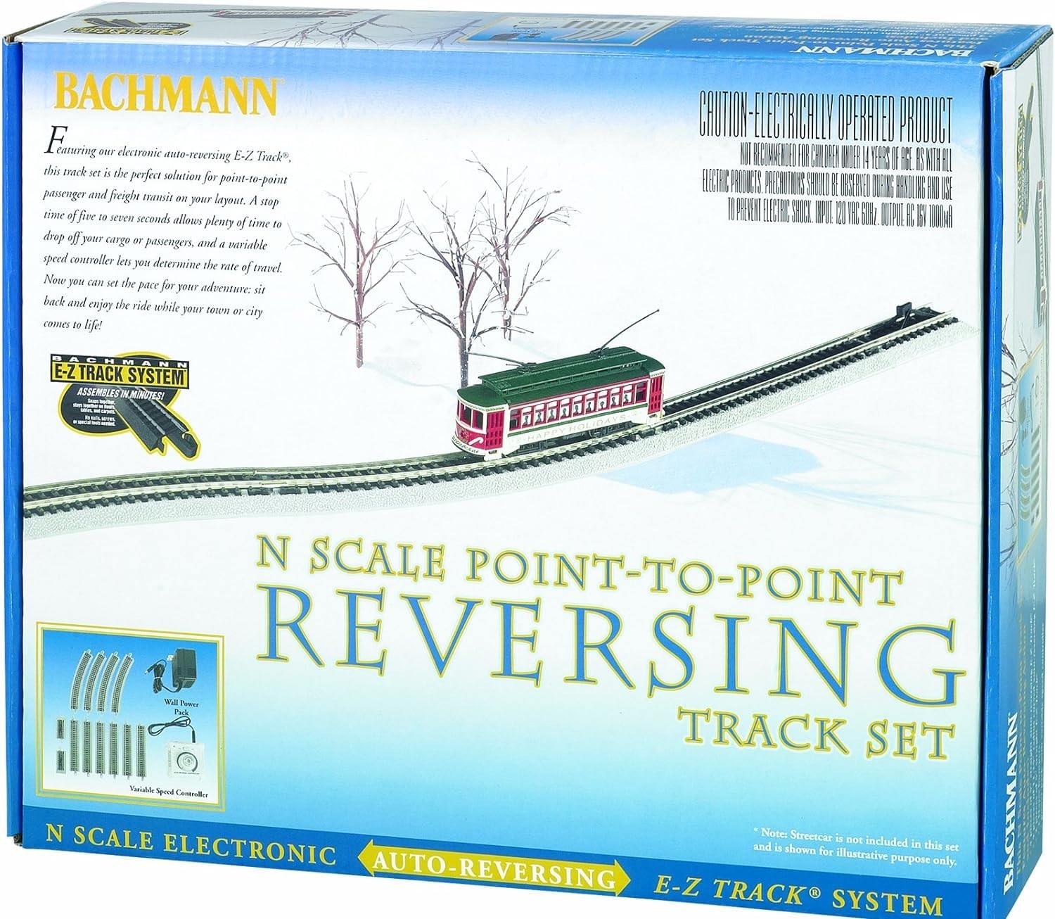 Bachmann Industries E-Z Track Nickel Silver E-Z Track Auto-Reversing System N Scale