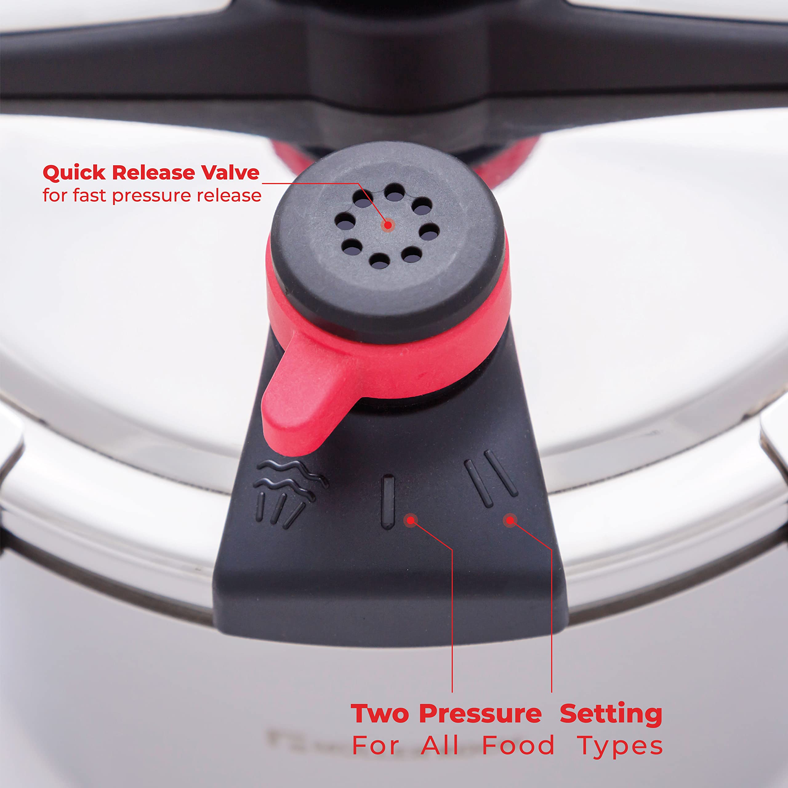 Müller Koch MK-5027 Pressure Cooker 6L Stainless Steel Induction (6.3 Quarts)