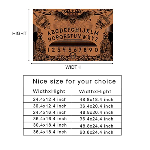 Aquarium Background Halloween Theme 16.4x24.4 inch Fish Tank Background PVC Fish Backdrop Wallpaper for Background Aquarium Witch's Ouija Board Vintage Texture