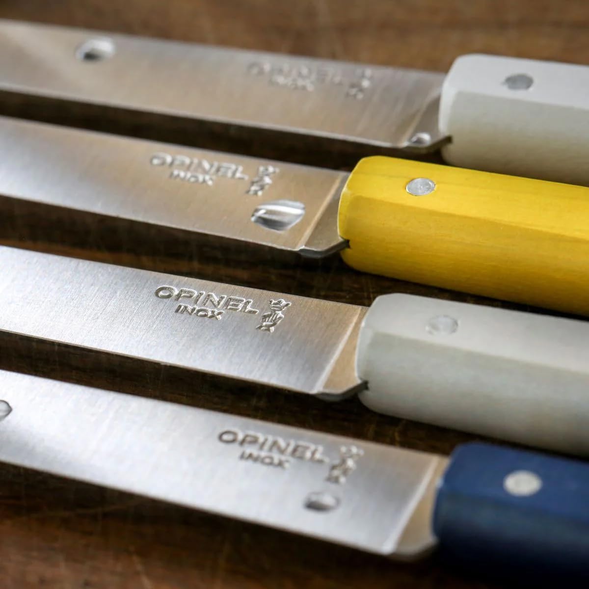 OPINEL Set of 4 table knives N°125 Bon Appetit Celeste