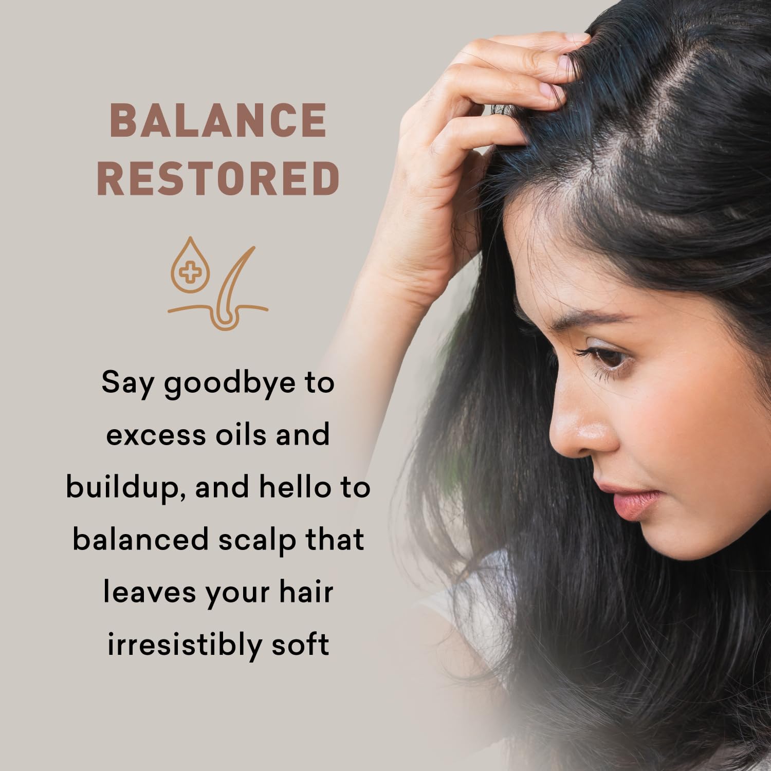 Just Nutritive Oily Hair Shampoo | Control Oily and Greasy Residue | Greasy Hair Shampoo for Men and Woman | Natural Deep Cleanser for all Hair Types 16 Fl Oz