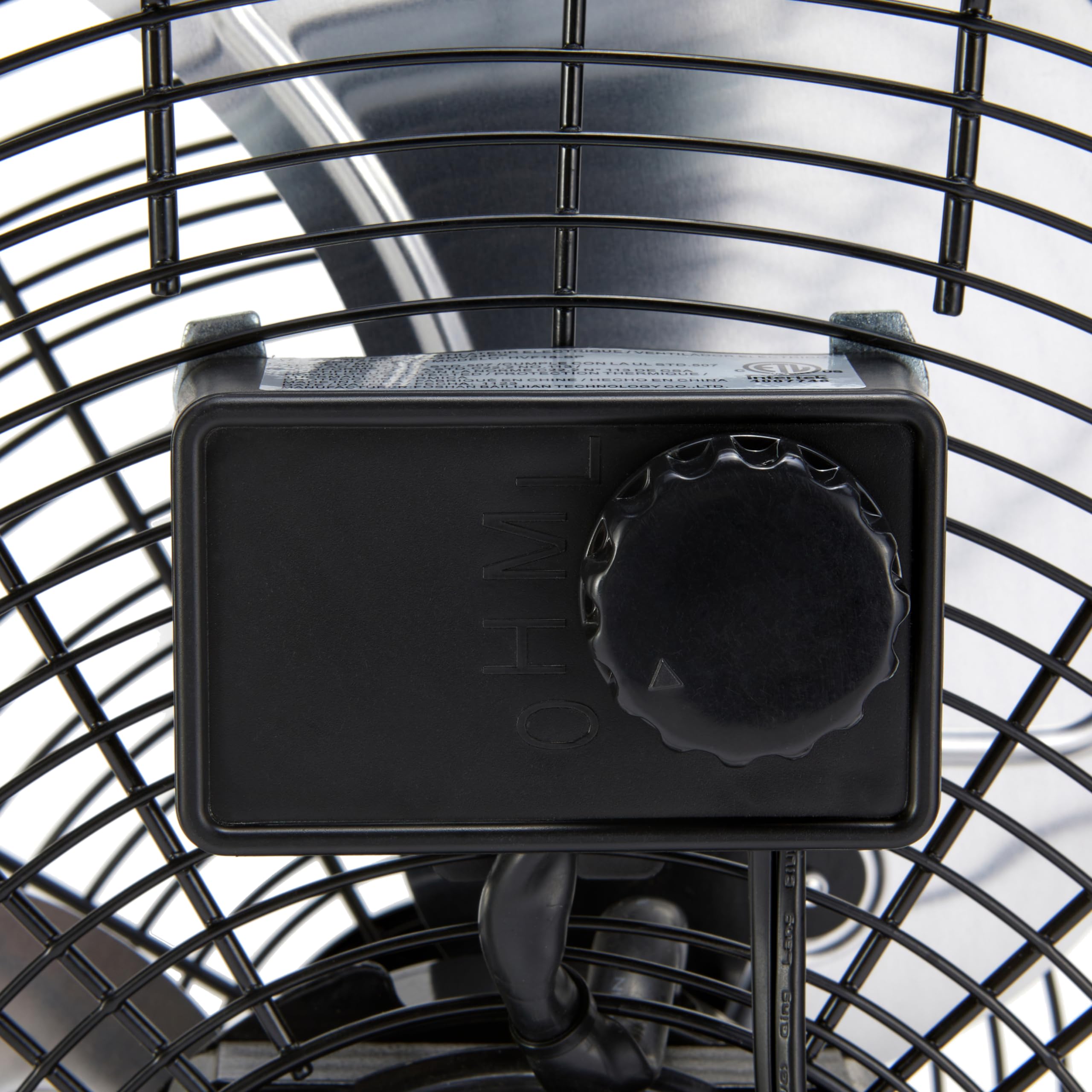 Amazon Basics 18-Inch High-Velocity Industrial Fan with 3 Speeds, Durable Metal Construction and Aluminum Blades, Ideal for Industrial & Commercial Spaces, 100 Watts, Black, 8.27"D x 21.85"W x 21.5"H