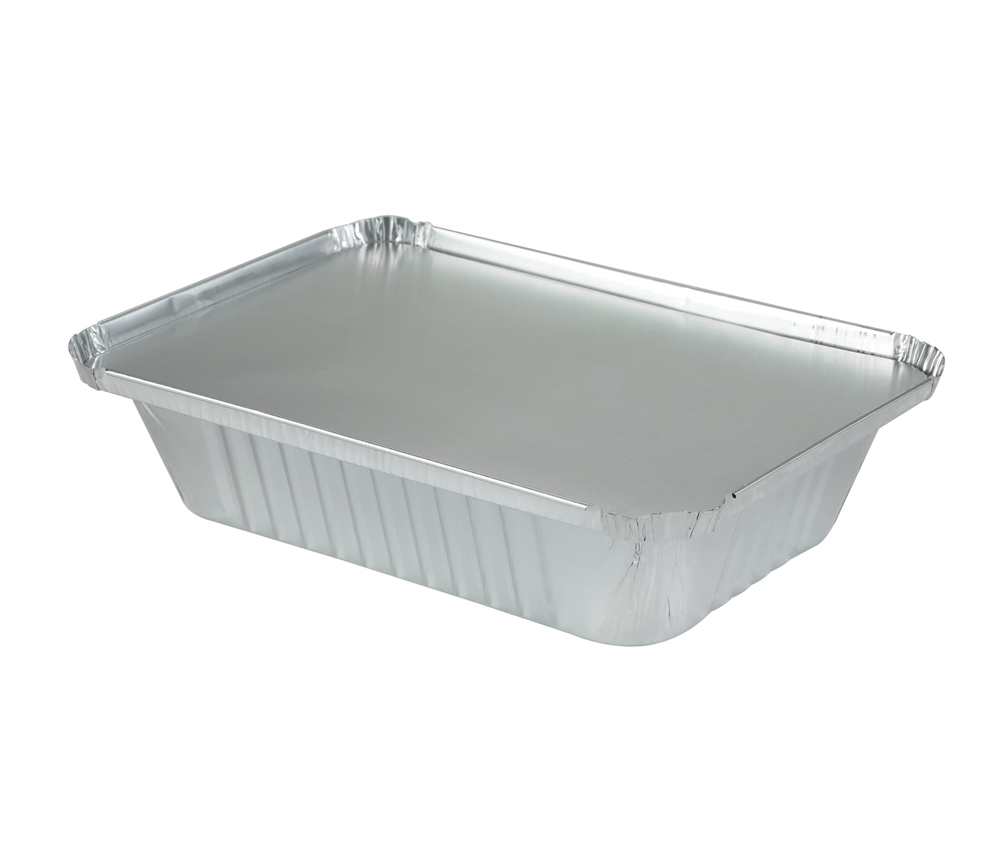 Waytiffer 25Pack Disposable Aluminum Foil Pans Heavy Duty Premium Bread Tins 2.25LB - Capacity 8.5x6.3β Takeout Pans, Tin Foil for Reheating, Baking, (25 Pack with Cardboard Lids)