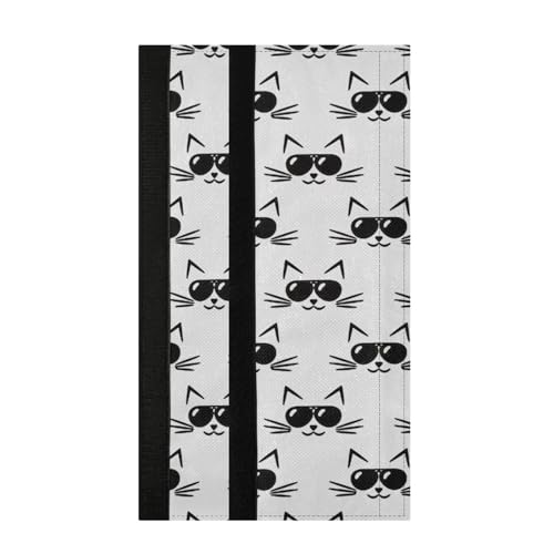 Augenstern Refrigerator Door Handle Covers Hipster-cat-Kitty-Pattern Kitchen Appliance Decor Handles