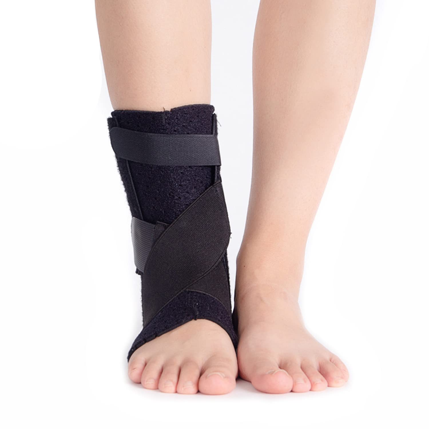 Ankle Brace for Women & Men - Adjustable Breathable Ankle Support Brace - Ankle Joint External Fixation Brace for Achilles,Tendon,Sprain,Injury Recovery,S