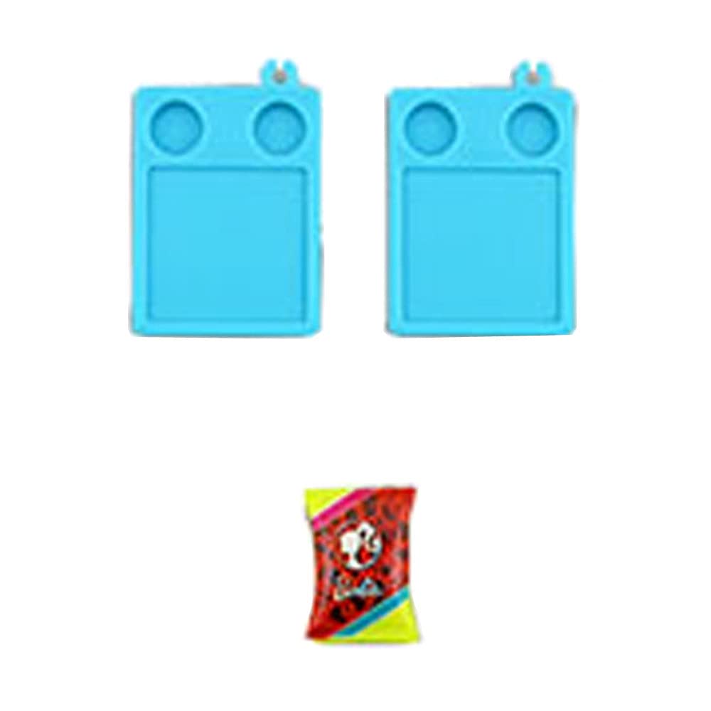 Mattel Replacement Parts for Barbie DreamPlane Playset - GDG76 ~ Includes 2 Blue Airplane Seat Trays and 1 Pretend Bag of Chips