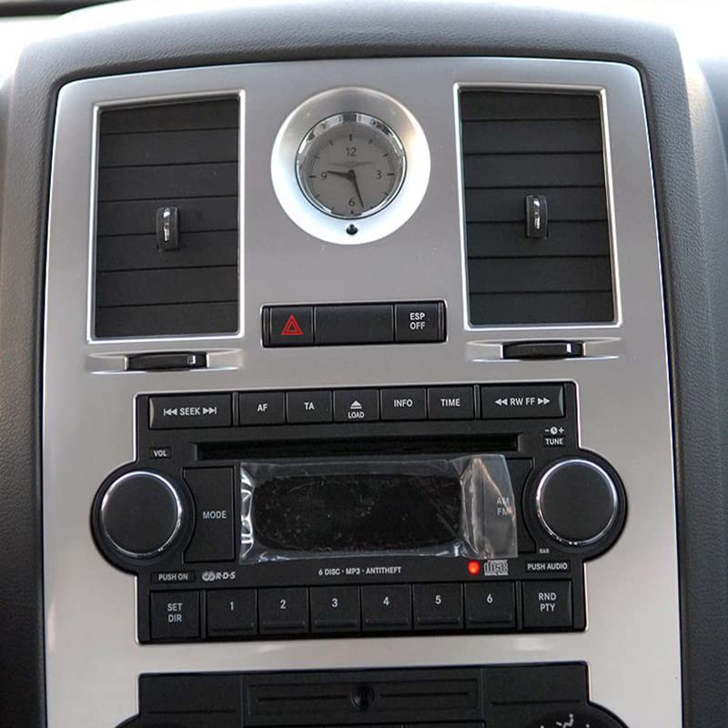 BANDOX Single Din Car Fascia Radio Panel for Chrysler 300C for PT Cruiser 2006 for Mitsubishi Raider Console Plate Bezel Adapter Facia