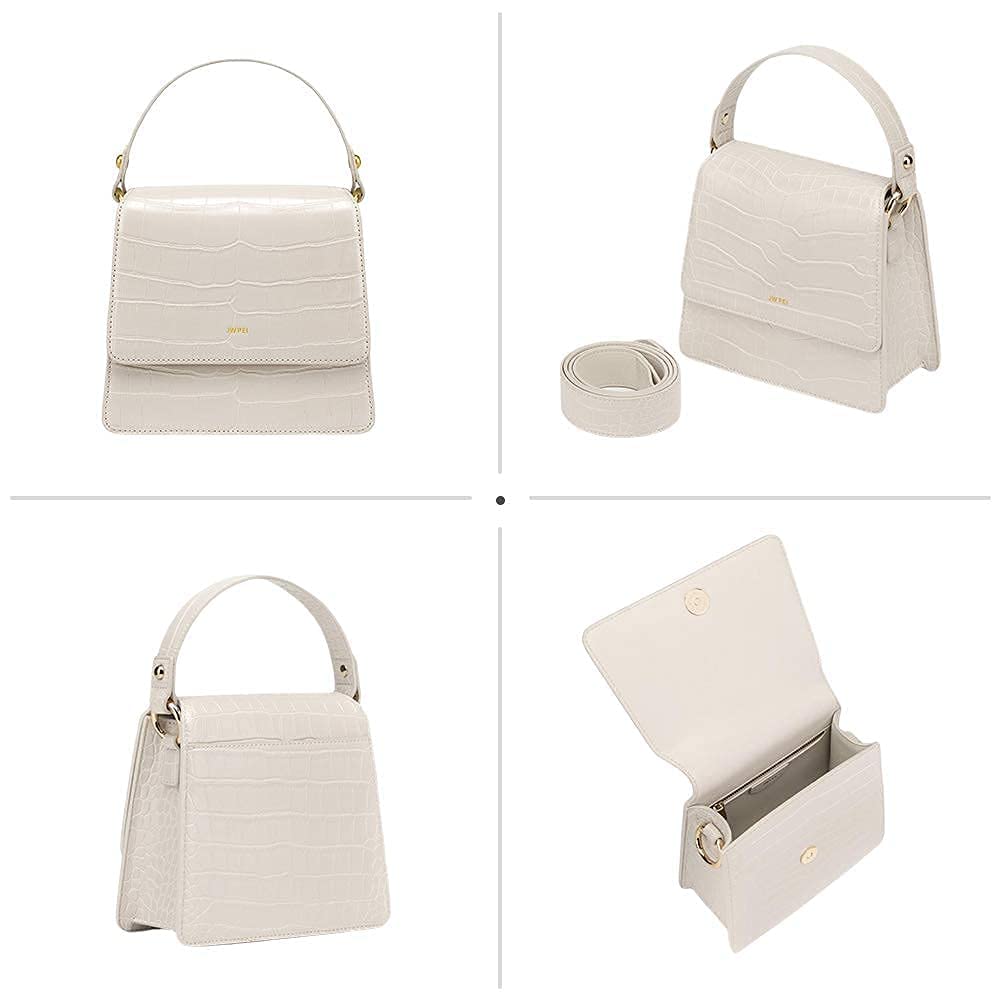 JW PEI Small Top-handle Handbag Vegan Leather Anna Faux Pearl Chain Accessories for DIY Hand bags
