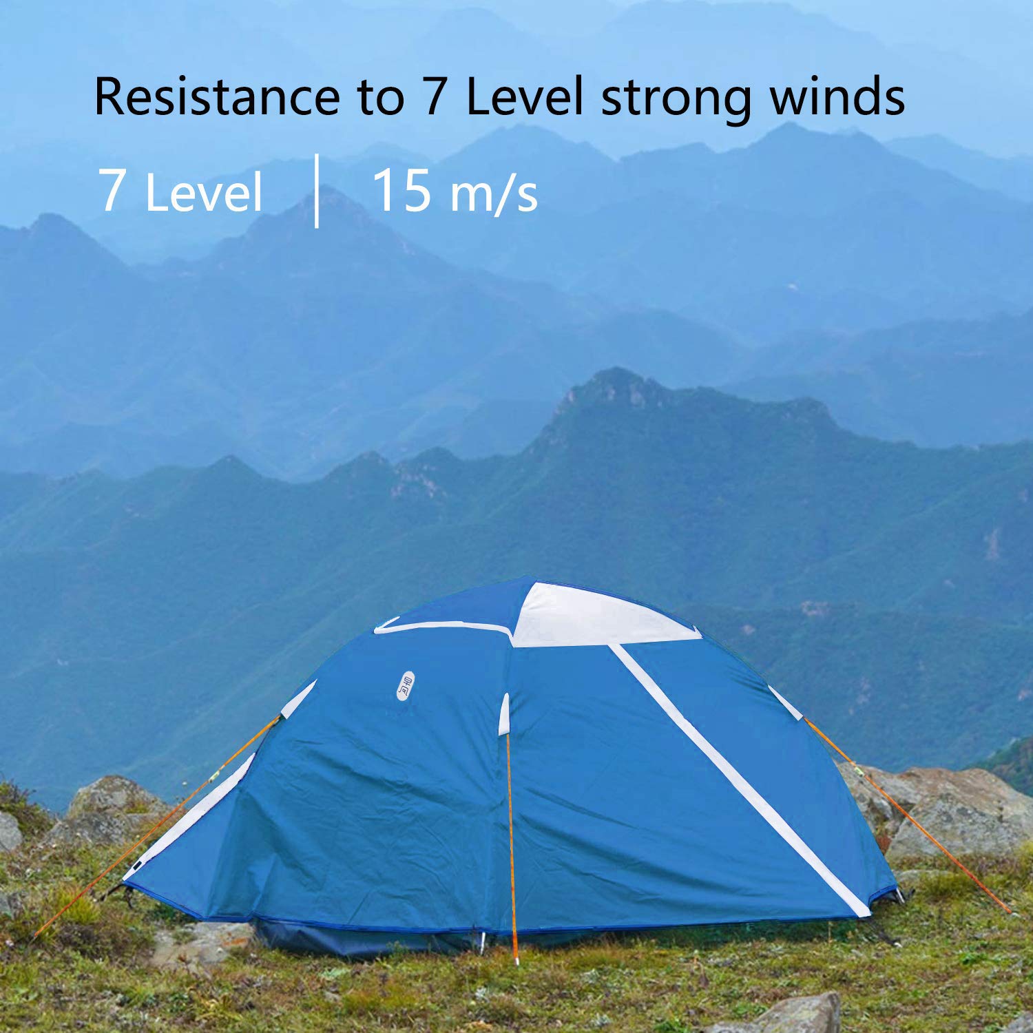 Backpacking Tent, Zenph 2 Person Ultralight Waterproof Camping Tent, Two Doors Easy Setup 4 Season Tent for Outdoor, Hiking Mountaineering