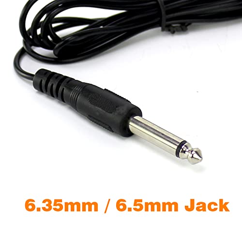 JXRYWF 3.5mm Screw Lock Stereo 1/8" to 6.35mm 1/4" Jack Guitar Audio Cable Instrument Cord for Sennheiser Wireless SK EK 100 300 500 G3…
