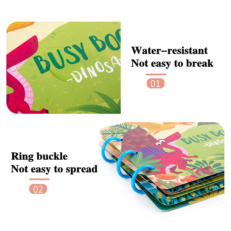 Jxueych Quiet Book for Toddlers Preschool Sensory Toys DIY Montessori Busy Book for Kids to Develop Learning Skills, Road Trip Essentials (Number)