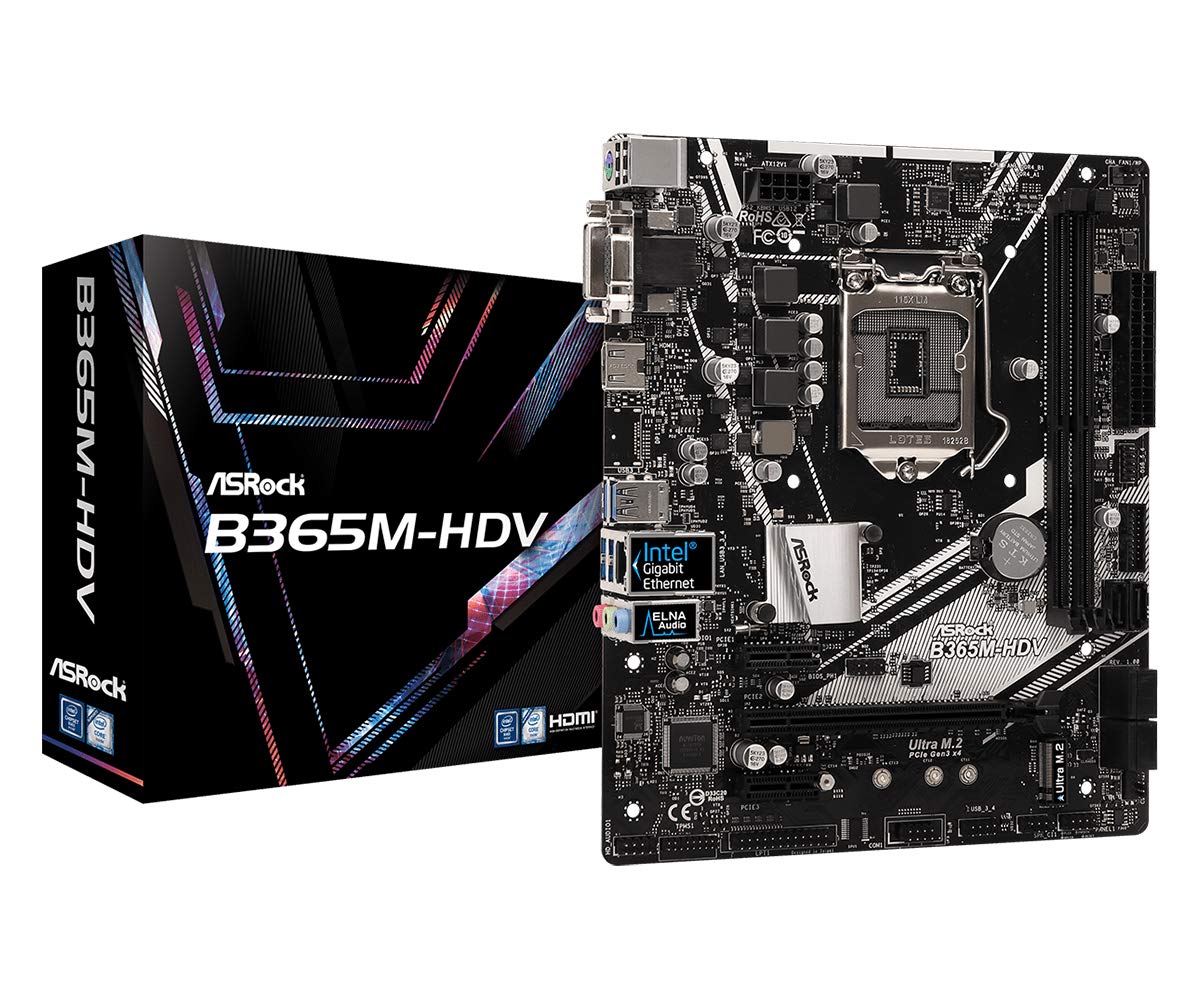 ASRock Intel B365 Chipset Motherboard, B365M-HDV