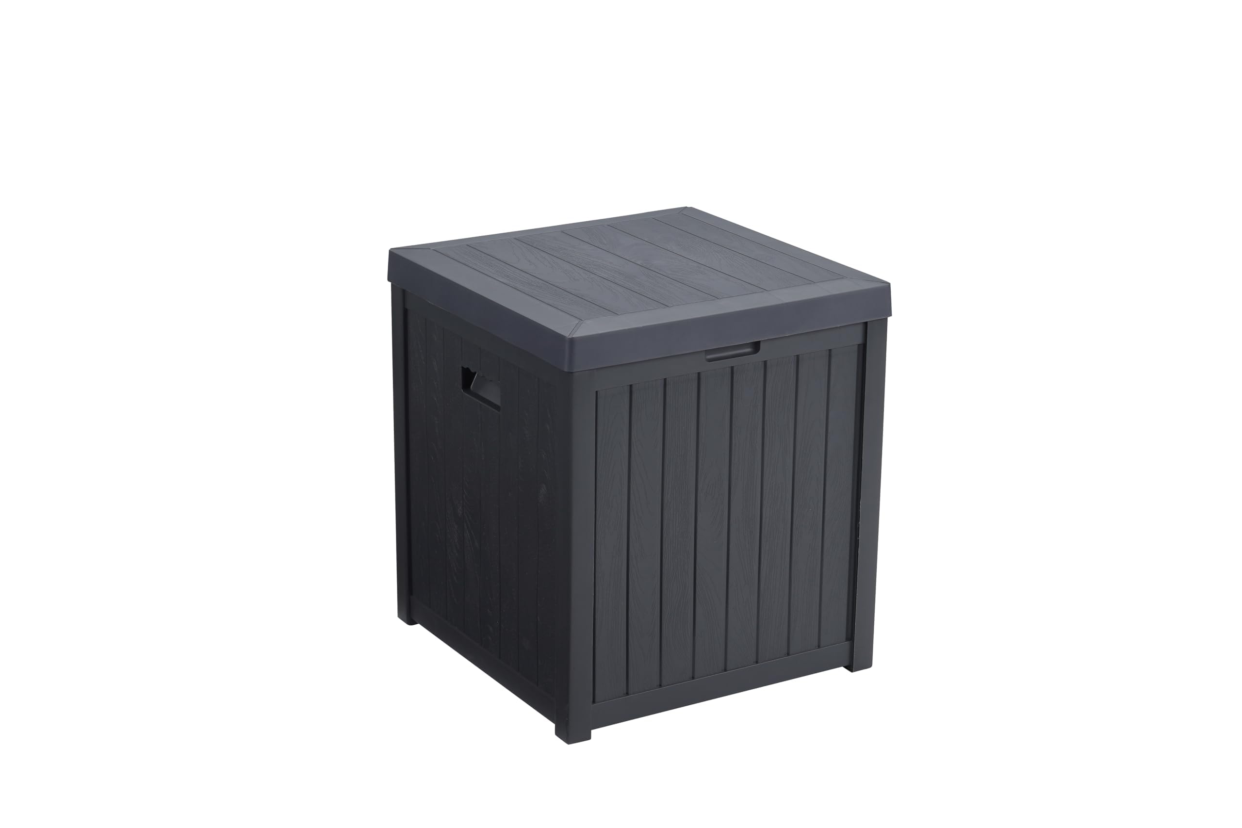 EHHLY Pool Storage Deck Box Outdoor Waterproof, Small Toy Storage Box for Patio 52 Gallon, Portable Porch Storage Box Durable Extra Seat for Patio Cushion Storage, Easy to Install (Grey)