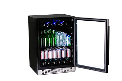 Azure A224BEV-S 24" Undercounter Beverage Center with 5.6 cu ft Capacity