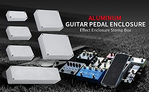 DaierTek 1590DD Guitar Effect Pedal Stomp Box Enclosure Diecast Metal Aluminum 7.40" X 4.70" X 1.46" Inches 188mm X 120mm X 37mm Housing Size