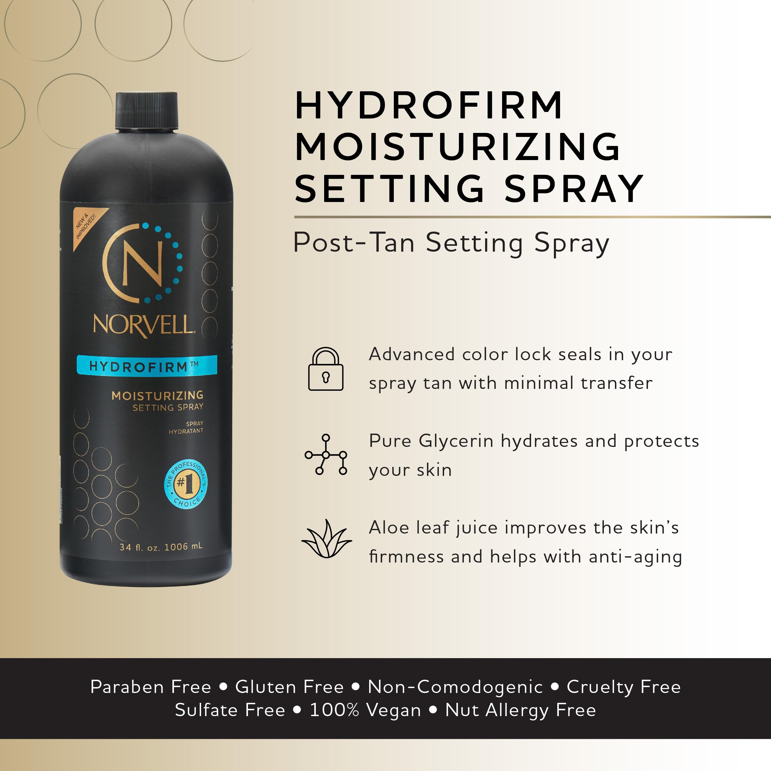 Norvell Post Sunless Hydrofirm Moisturizing Spray, 1 Liter