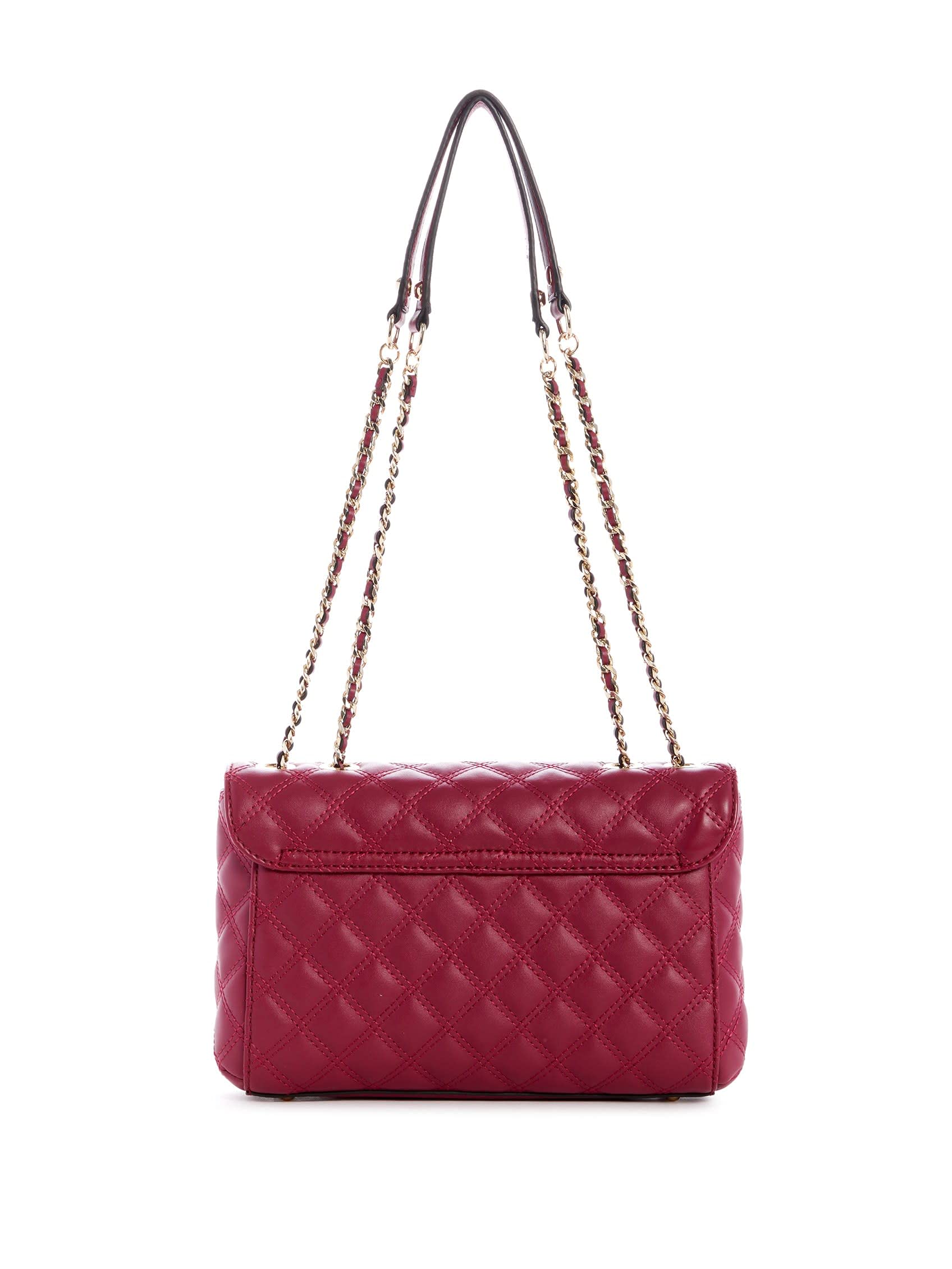 GUESS womens Cessily Convertible Crossbody Flap, Plum, One Size US