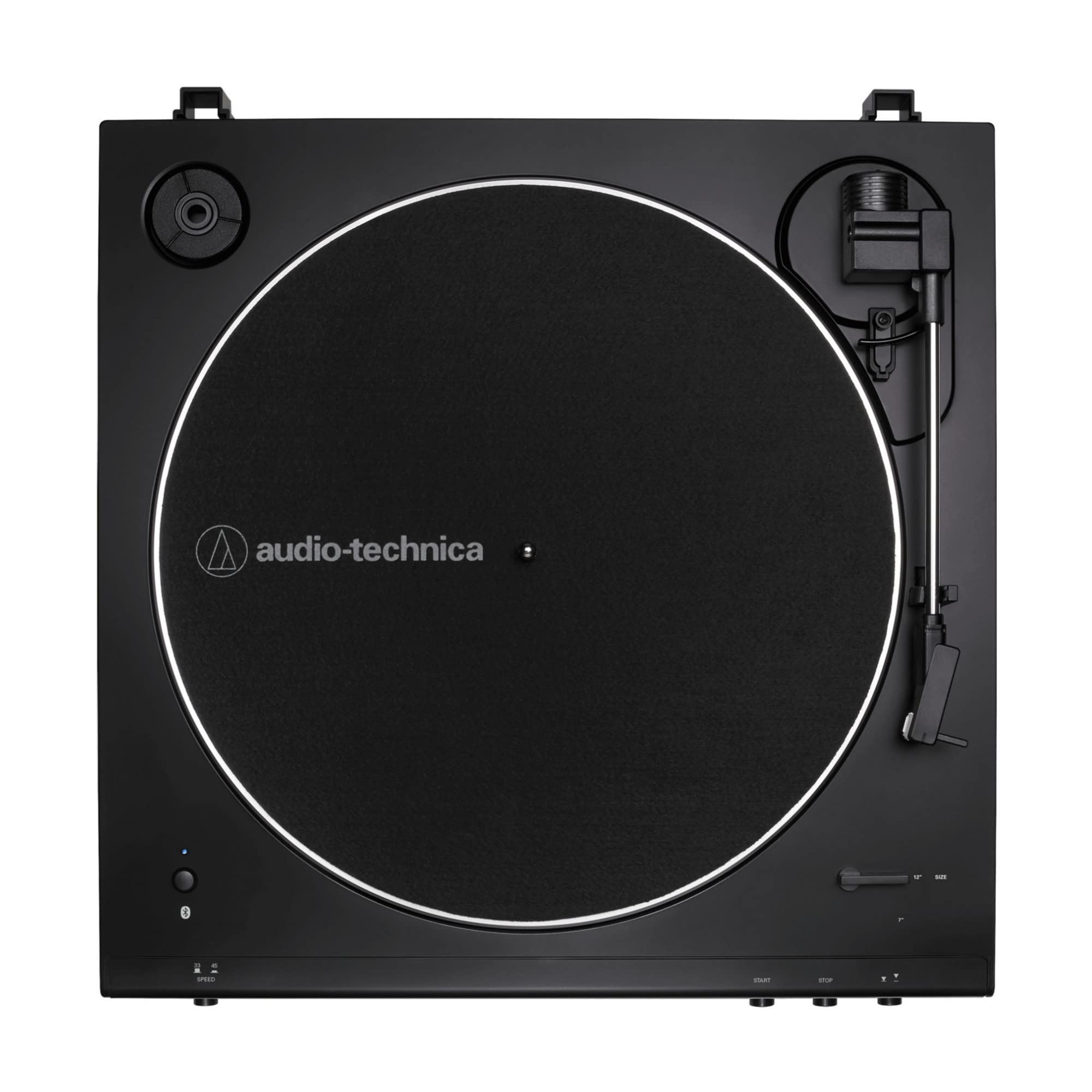 Audio-Technica AT-LP60XSPBT Fully Automatic Two-Speed Turntable and Bluetooth Speaker (Black) Bundle with Vinyl Record Cleaner Kit (2 Items)