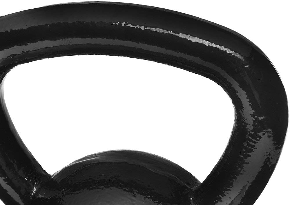 Amazon Basics Cast Iron Kettlebell with Enamel Finish, 35 pound, Black