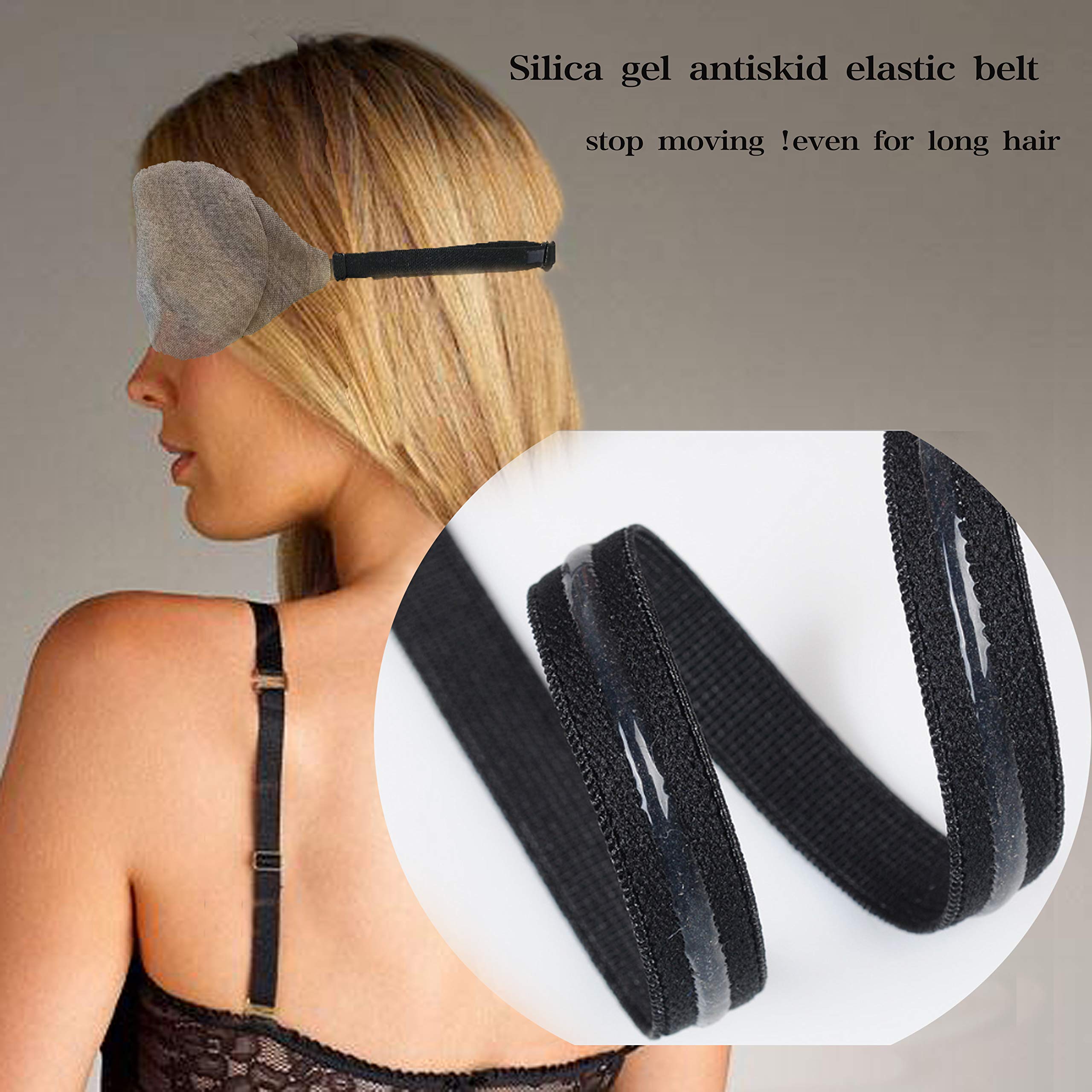 REEBENT 3D Eye mask for Sleeping,Machine Washable, Sleep Mask for Women, Blinder Blindfold Airplane (Black+Purple)