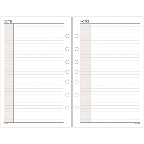 AT-A-GLANCE Day Runner Notes Pages, 87228 DAY-TIMER, Refill, Loose-Leaf , Undated, for Planner, 5-1/2" x 8-1/2", Size 4, 30 Sheets/Pack (011-200)
