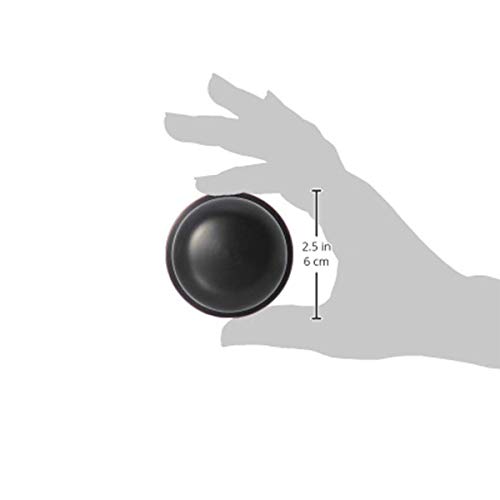 Amazon Basics Closet Door Knob, Round, Matte Black