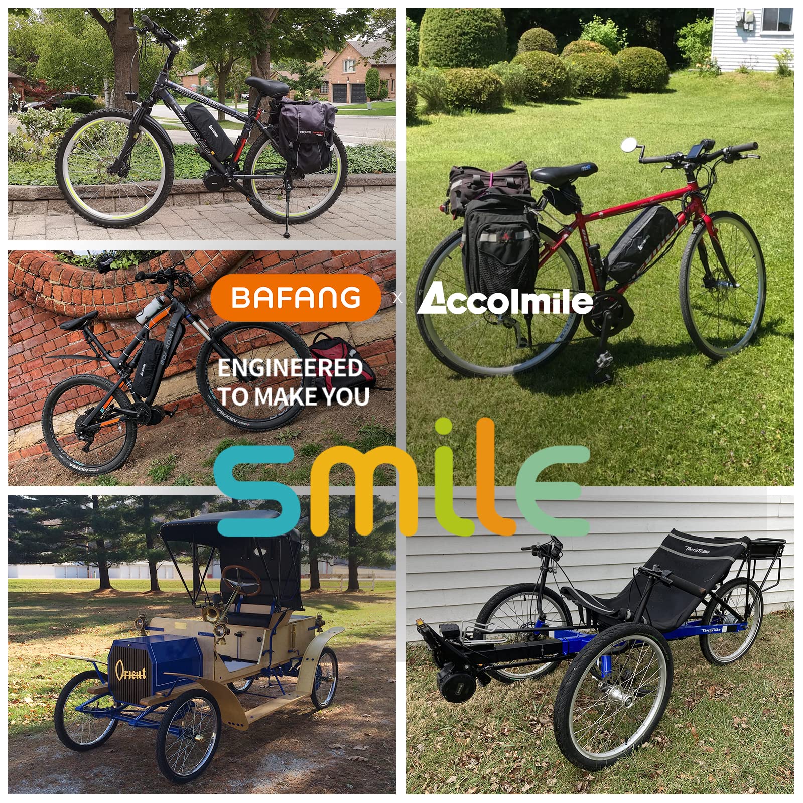 BAFANG 48V 750W Mid Drive Kit with 52V 19.2Ah Shark Battery, 8Fun BBS02 Electric Bike Mid Mount Motor with Touch Screen T1 Display & 48T Chainring, eBike Conversion Kit for Mountain Road Bicycle