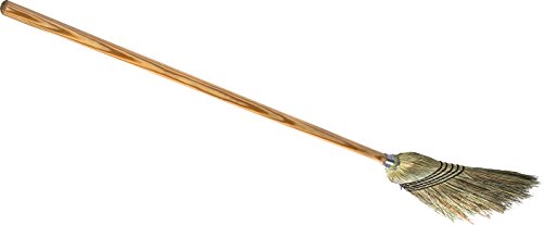 Carlisle FoodService Products 4135067 Commercial Corn Broom with Solid Wood Handle, 12" Wide