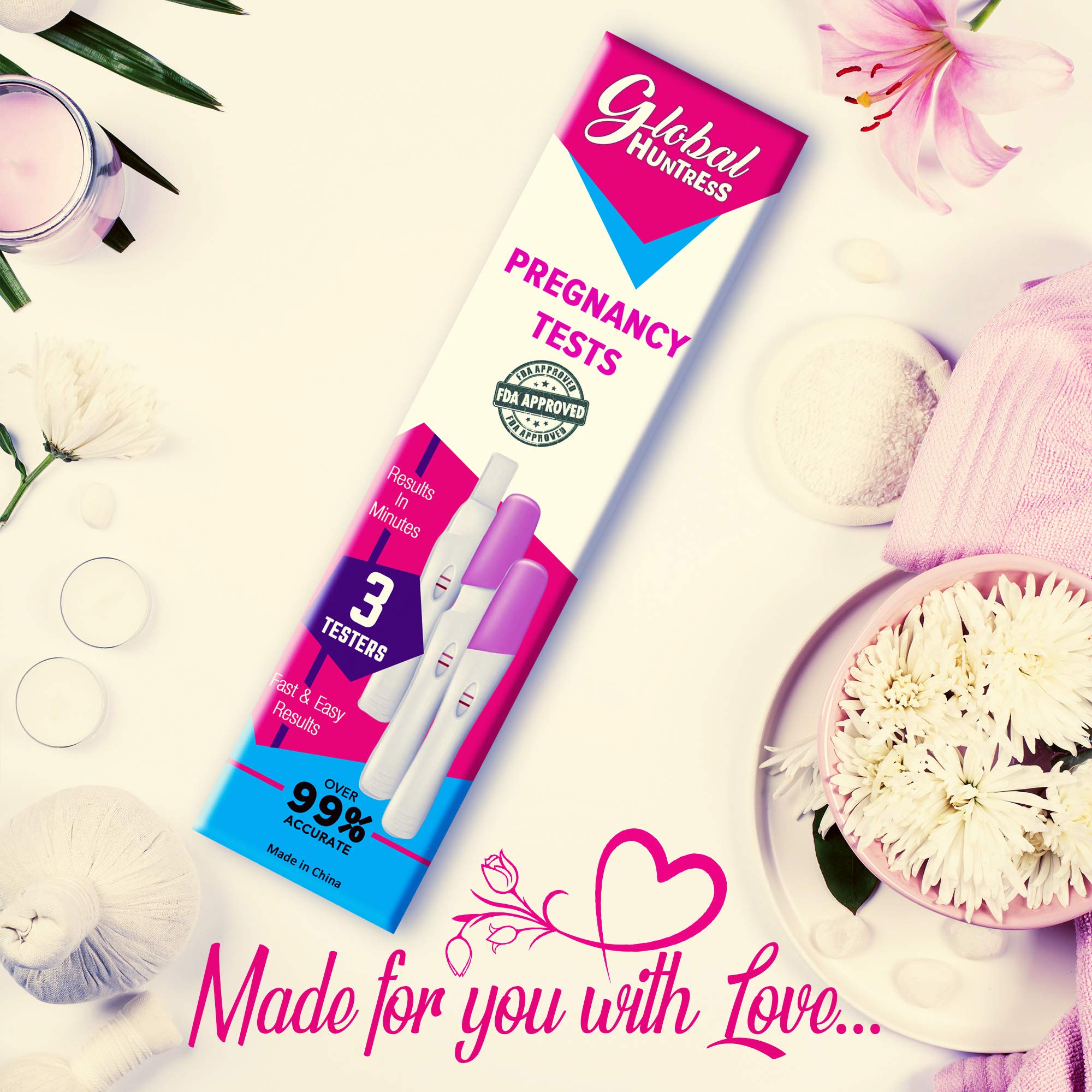 at-Home Early Pregnancy Test Kit | Early Detection 3 Tests Included - Accurate & Easy Response Results