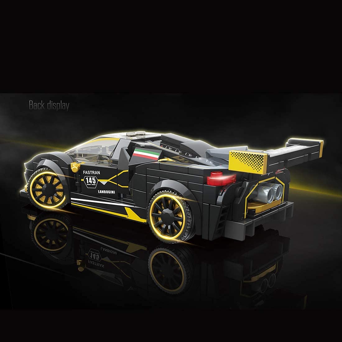 Auspcers Technic Racing Car Building Model Kit, 360 Pieces Speed Champions Racing Car Model Kit, Sports Car Building Set Assembling Educational Toys Compatible with Lego Technic