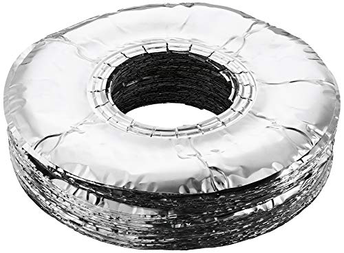 Aluminum Foil Round Gas Stove Burner Covers – Pack of 100 – Disposable Bib Liners for Kitchen Gas Range Top - Keep Your Gas Range Clean with DCS Deals Drip Pans - 7.5 x 7.5 x .5” Inch Hole: 3.25 inch