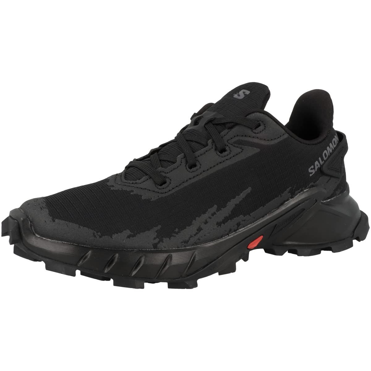 Salomon Men's Alphacross 4 Hiking Shoe, Black/Black/Black, 10