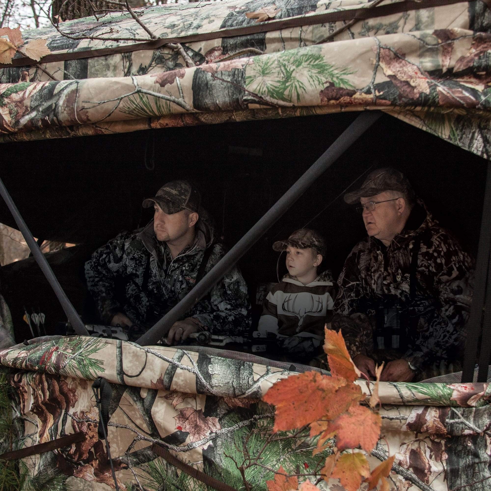 Barronett Blinds Big Ox 5 Backwoods Camo Pop Up Ground Hunting Blind (2 Pack)