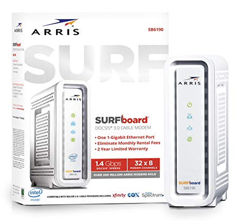 ARRIS® Surfboard® SB6190 Cable Modem, White