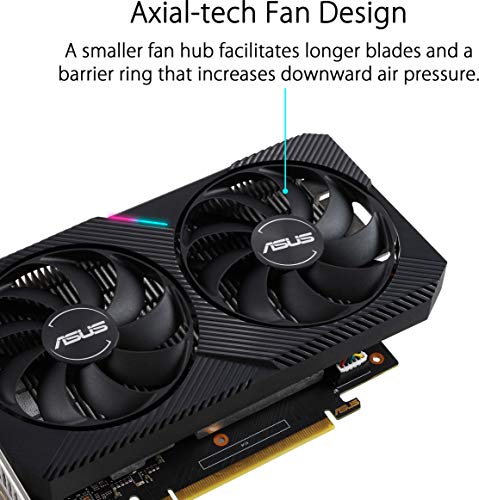 ASUS Dual NVIDIA GeForce GTX 1650 Mini OC Edition Gaming CSM Graphics Card (PCIe 3.0, 4GB GDDR6 Memory, HDMI, DisplayPort, DVI-D, for Intel NUC 9 Extreme Kit, Intel NUC 9 Pro Kit, and Small Chassis)