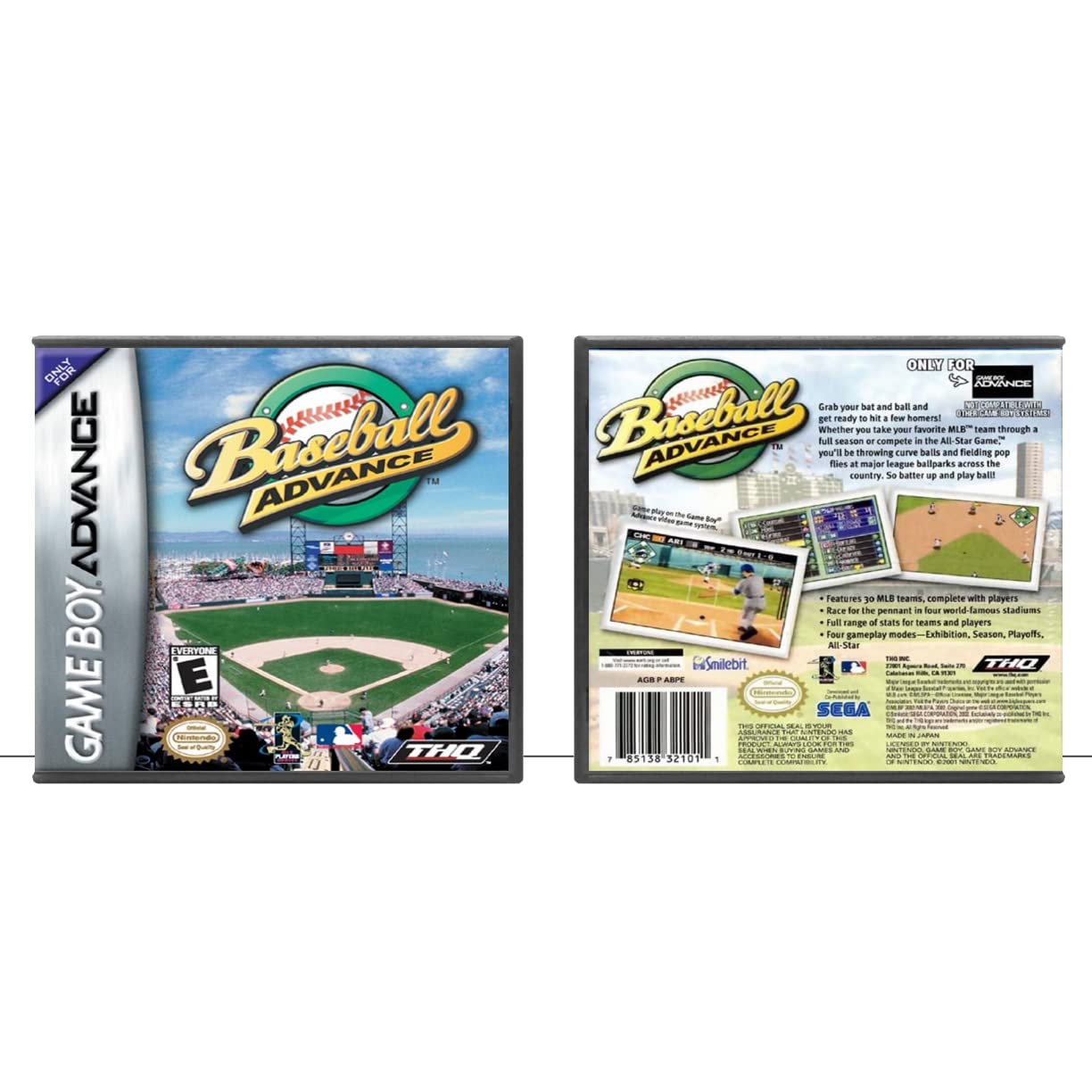 Baseball Advance | (GBA) Game Boy Advance - Game Case Only - No Game