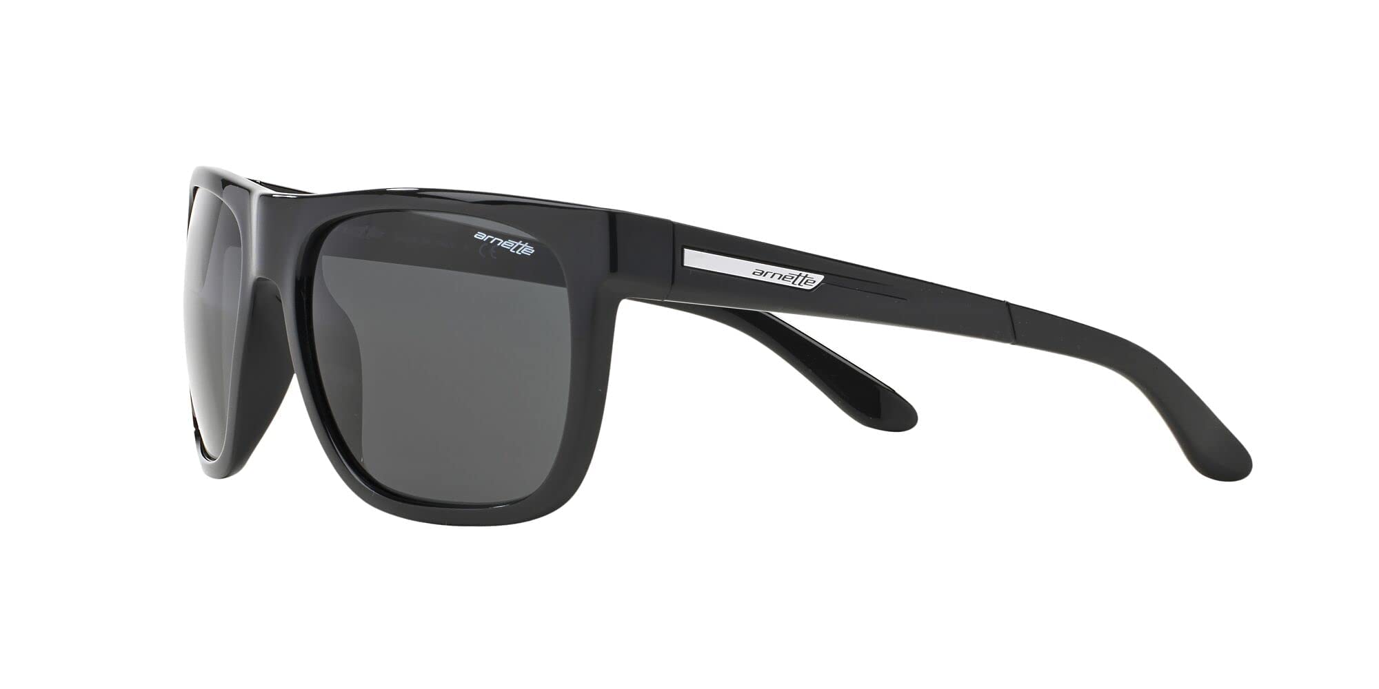 Arnette Men's AN4143 Fire Drill Square Sunglasses, Gloss Black/Grey, 59 mm