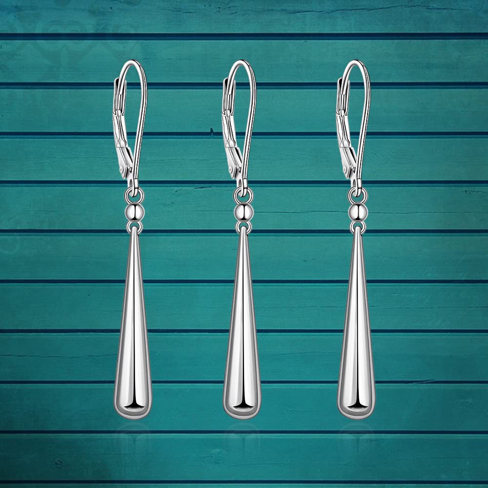 Baseball Bat Bar Earrings Hypoallergenic Sterling Silver Dangle Drop Weird One Piece 3Pcs Earring Hooks Mini Cool Small Christmas Holiday Cosplay Gift