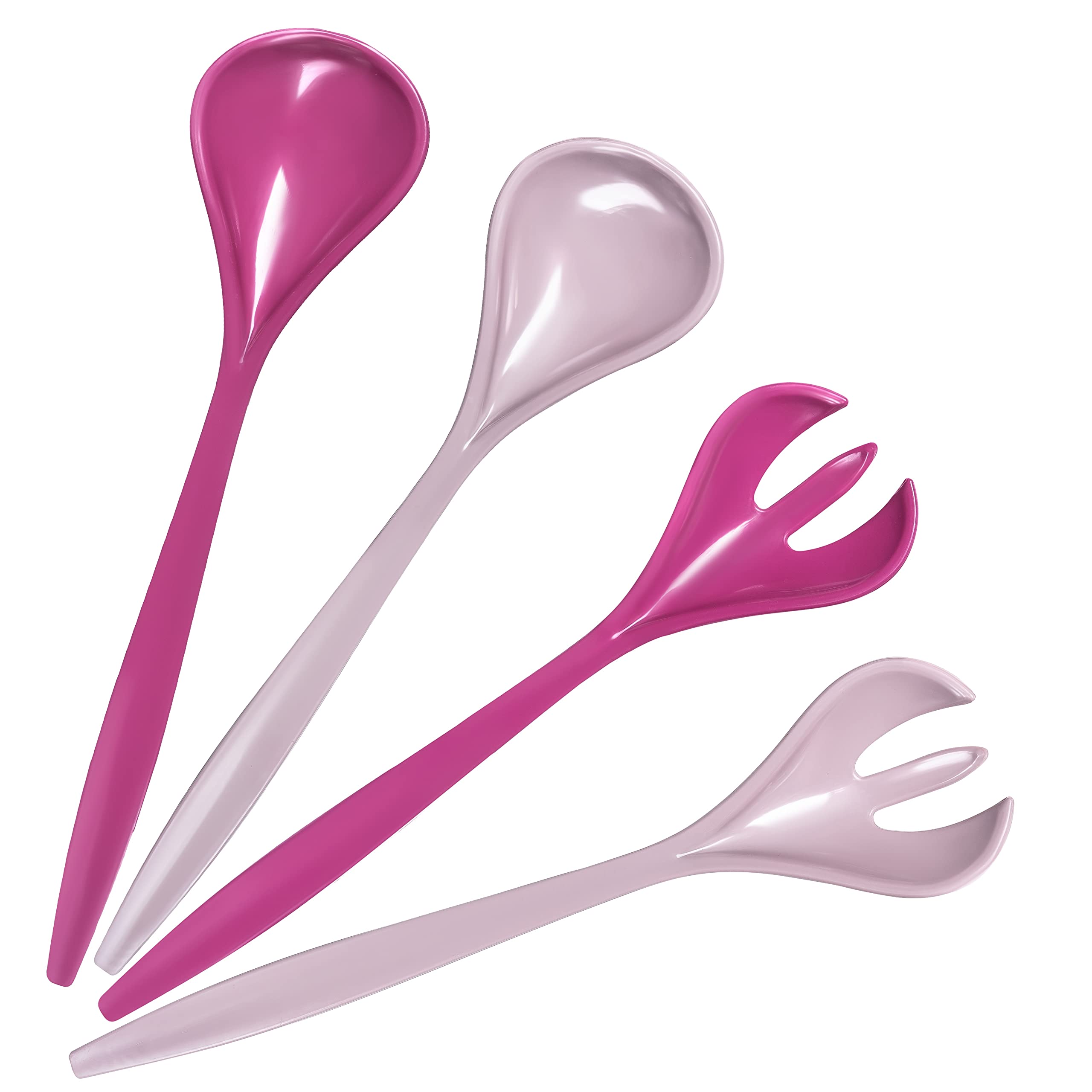 ARNO Salad Server Set Spoon and Fork Spork Utensils for serving Dishwasher safe Pack of 2 Kitchen grade, BPA free