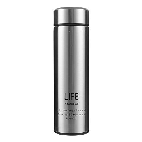 B507 Business straight cup 304 stainless steel insulation cup (Color : A, Size : 500ml)