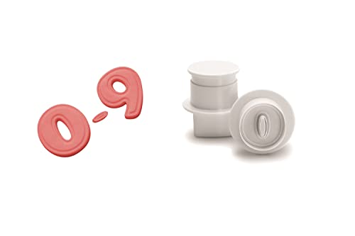 Ateco Fondant and Dough Plunger Cutter and Embosser, 10-Piece Set