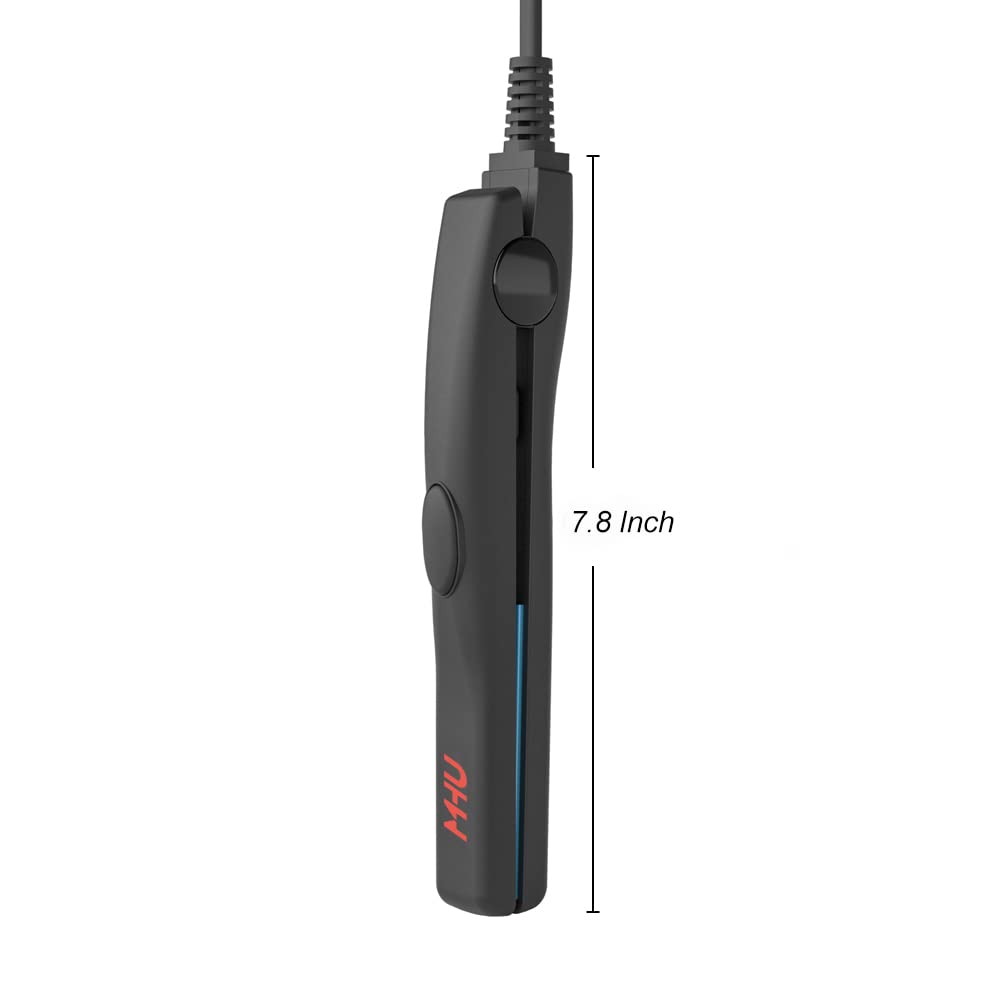 Professional Travel Size 0.5 inch Mini Flat Iron Tourmaline Ceramic Hair Straightener Black