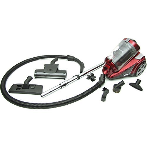 Artix - AHC-RR Revo Red Canister Vacuum - HEPA Certified Small Bagless Canister Vacuum Cleaner (Renewed)