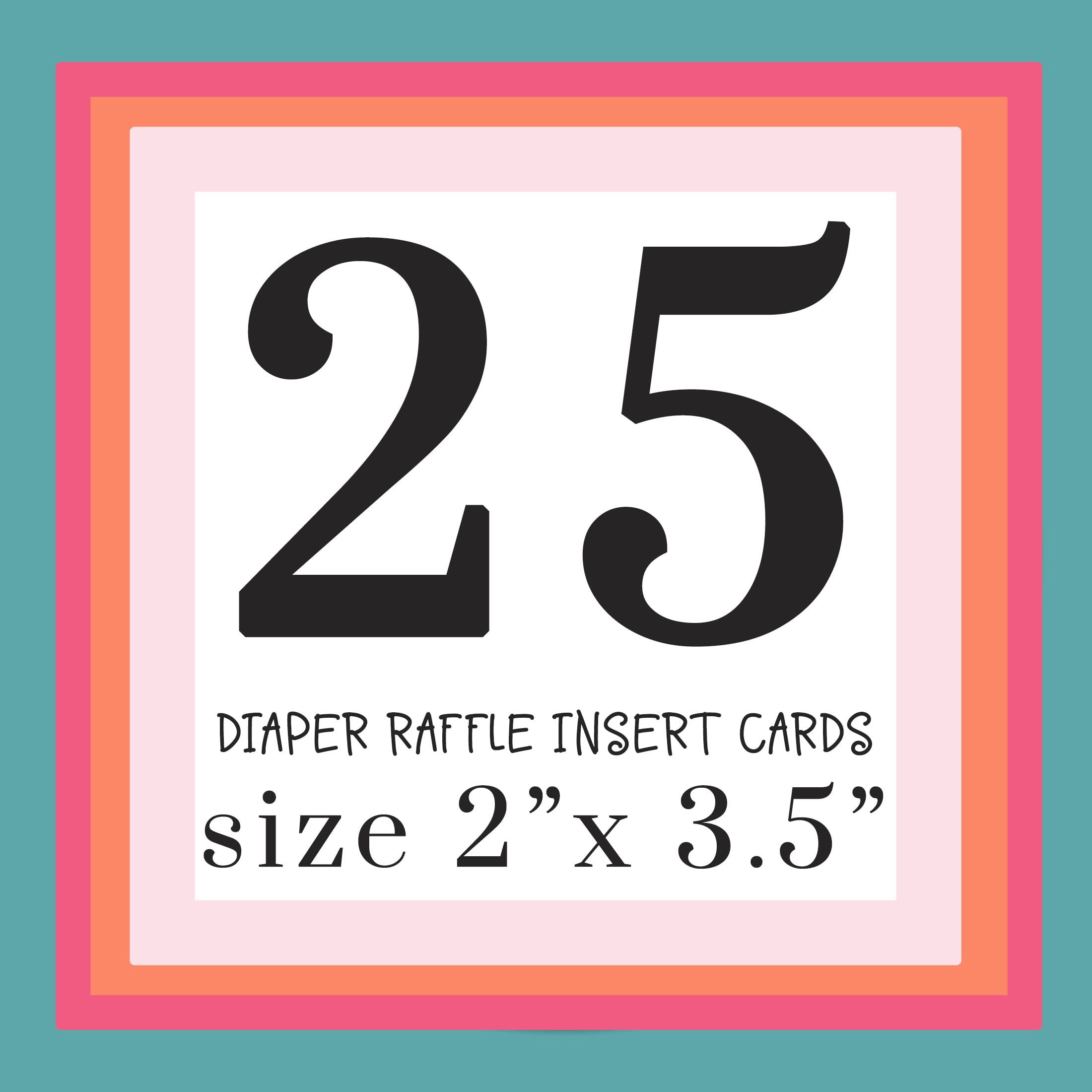 Paper Clever Party Yellow Elephant Diaper Raffle Tickets, Baby Shower Game Drawings, Invitation Insert Cards, 25 Guests Pack