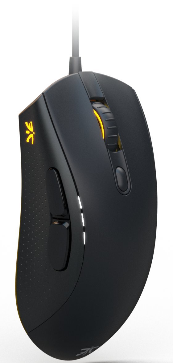 Fnatic Clutch 2 Pro Gaming Esports Mouse (Pixart Optical Sensor with 12,000 CPI, 6 Buttons, Mechanical Mouse Switches, Multi-Color RGB Backlit, Right Handed) – Black