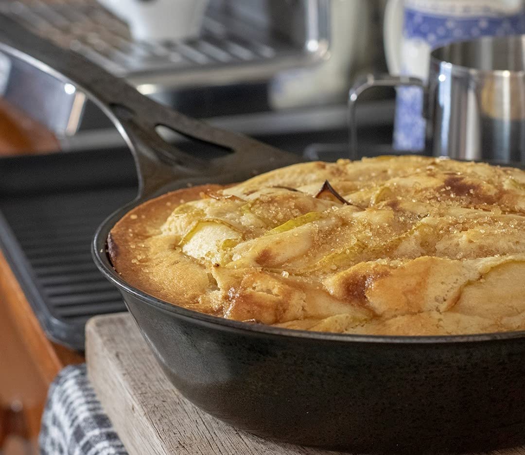 AUS-ION Skillet, 10.2" (26cm), Smooth Finish, 100% Made in Sydney, 3mm Australian Iron, Professional Grade Cookware