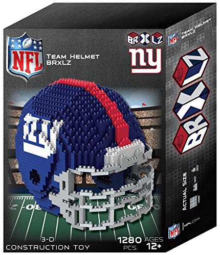 FOCO New York Giants NFL 3D BRXLZ Construction Toy Blocks Set - Helmet