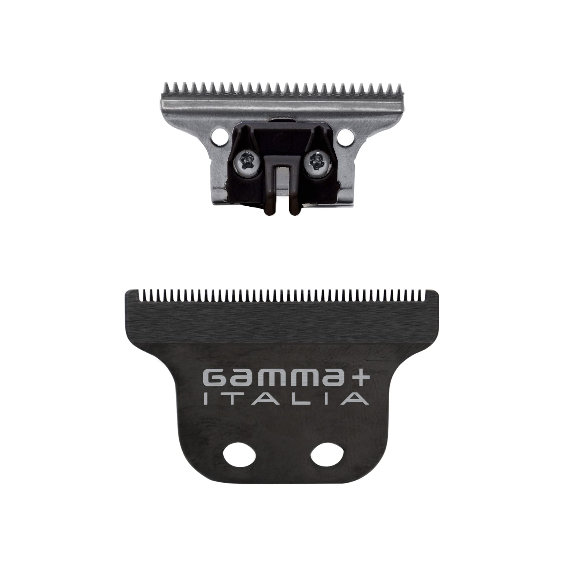 GAMMA+ Replacement Classic Fixed Black Diamond Carbon DLC with Stainless Steel Deep Tooth Cutter Trimmer Blade Set