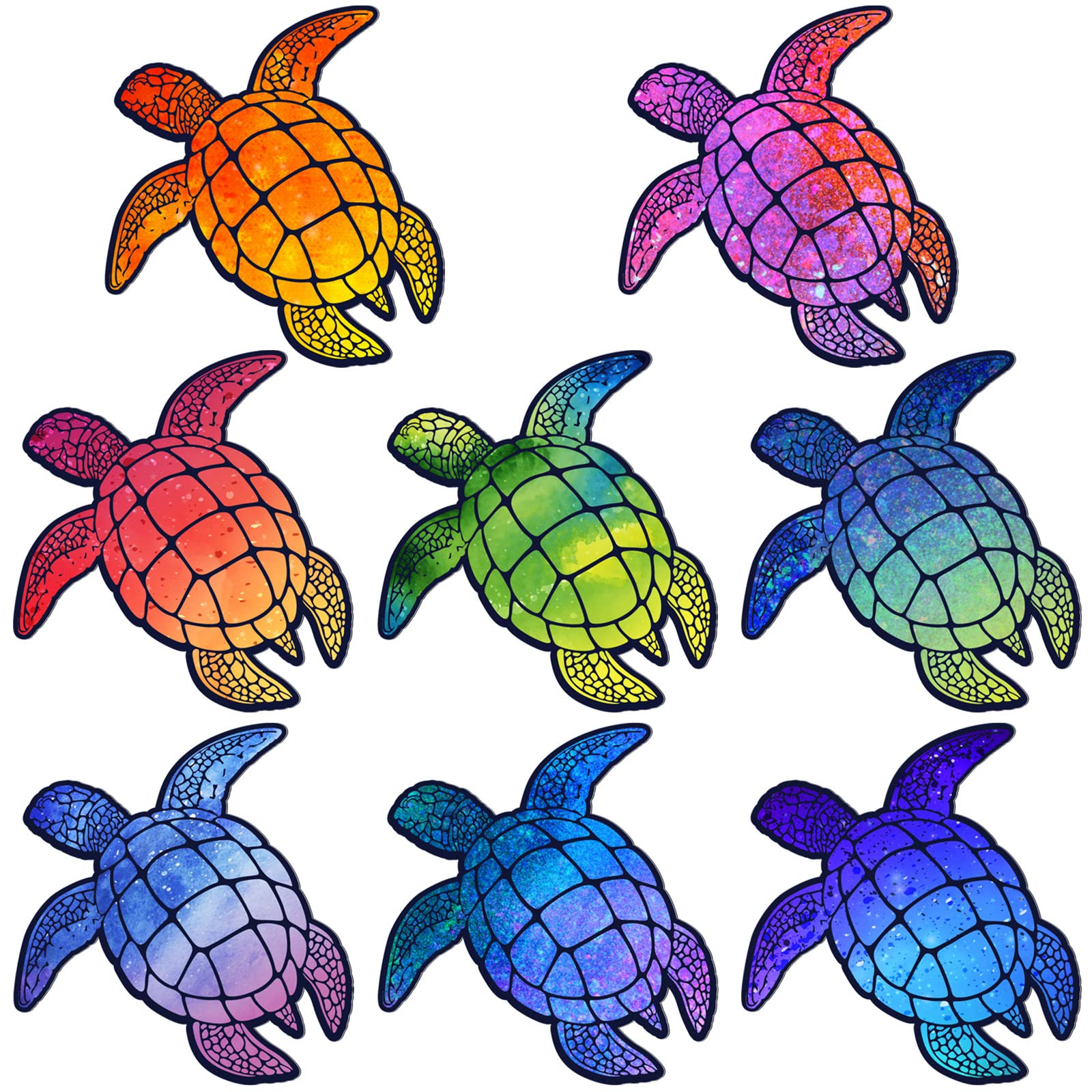 Bokon 8 Pieces Sea Turtle Magnets Cruise Door Decorations Magnetic Funny Cruise Door Magnets for Refrigerator Carnival Cruise Cabin Door Birthday Decorative Accessories (Sea Turtle)