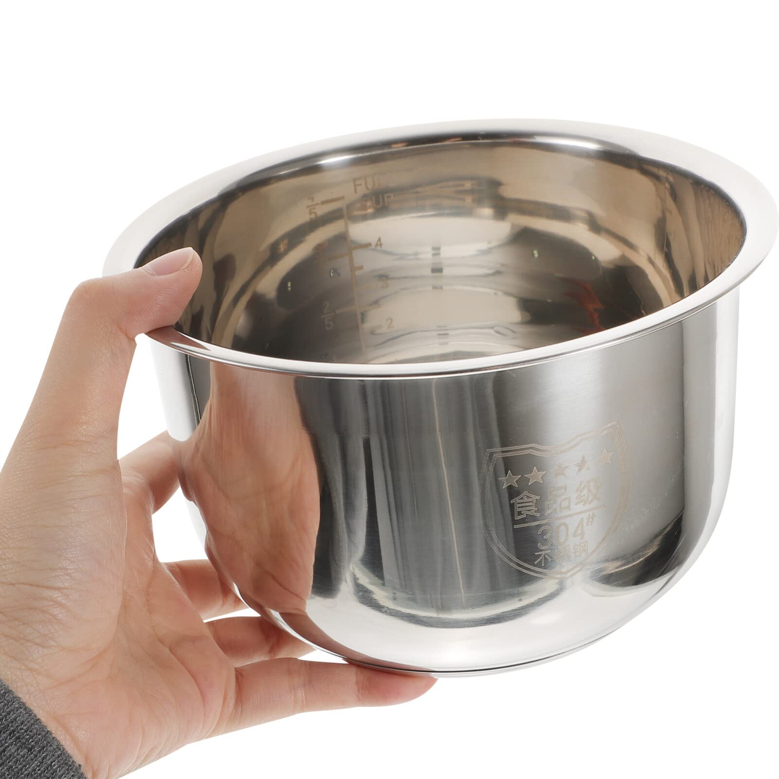 Uonlytech Rice cooker liner electric cooker inner pot rice cooker pot electric cooker liner pot power cooker inner rice cooker inner pot rice inner tank Stainless steel replace pots and pans